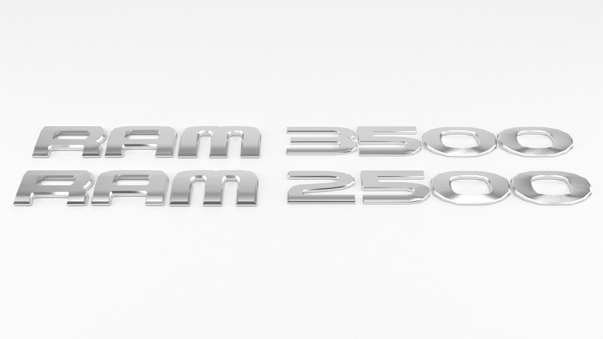 RAM 2500 3500 DOOR EMBLEM 3D model | CGTrader