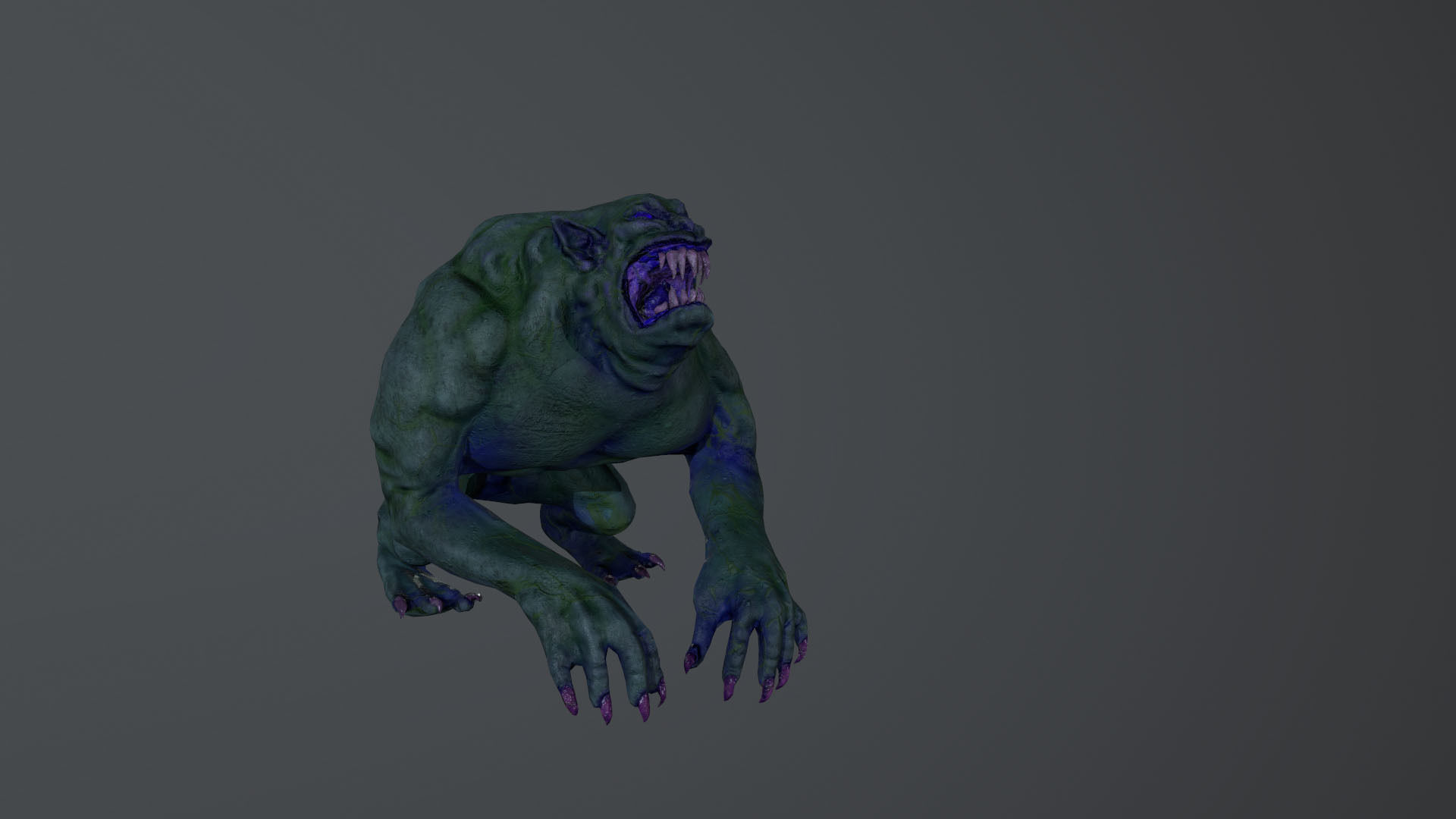 3D model Monster Hellhound VR / AR / low-poly rigged animated | CGTrader