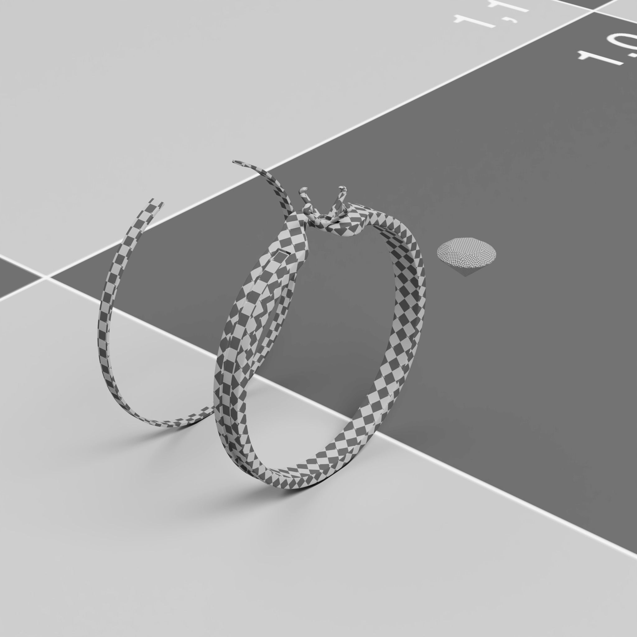 Ring - Diamond Gold Titanium 3D model | CGTrader