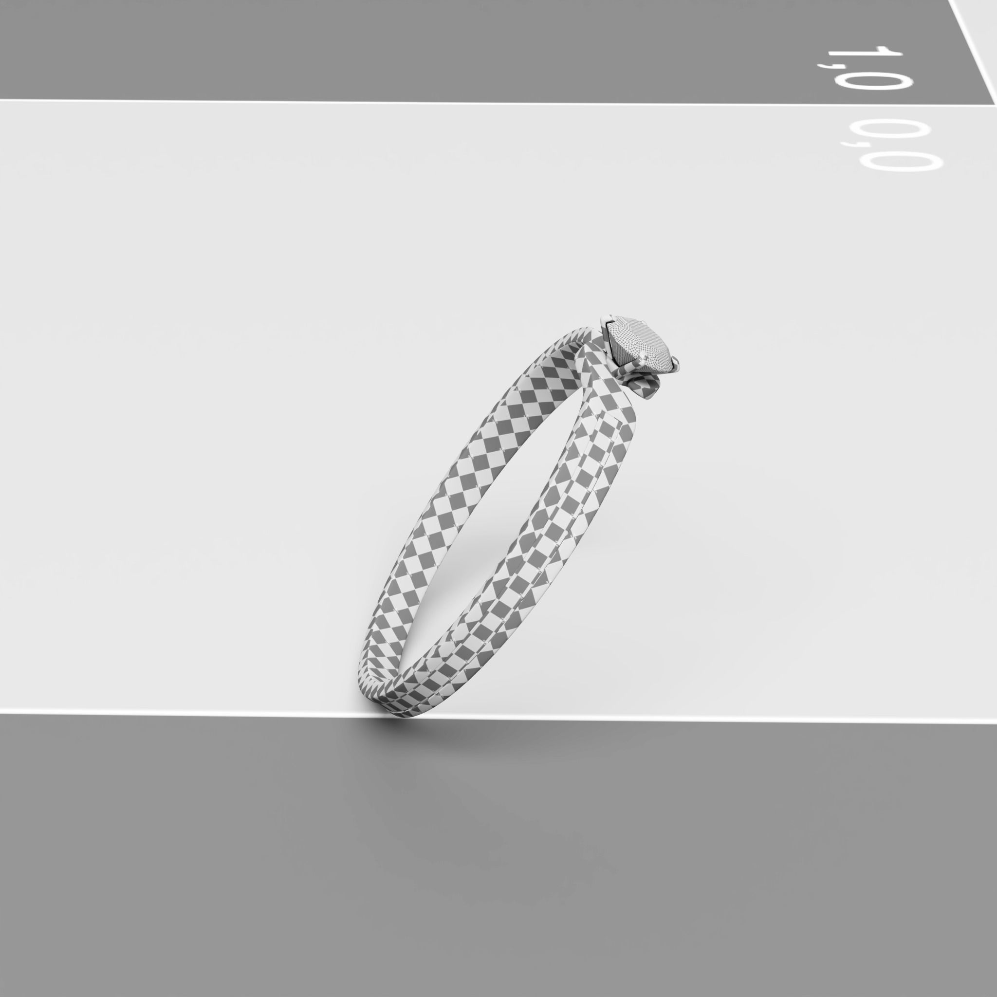 Ring - Diamond Gold Titanium 3D model | CGTrader