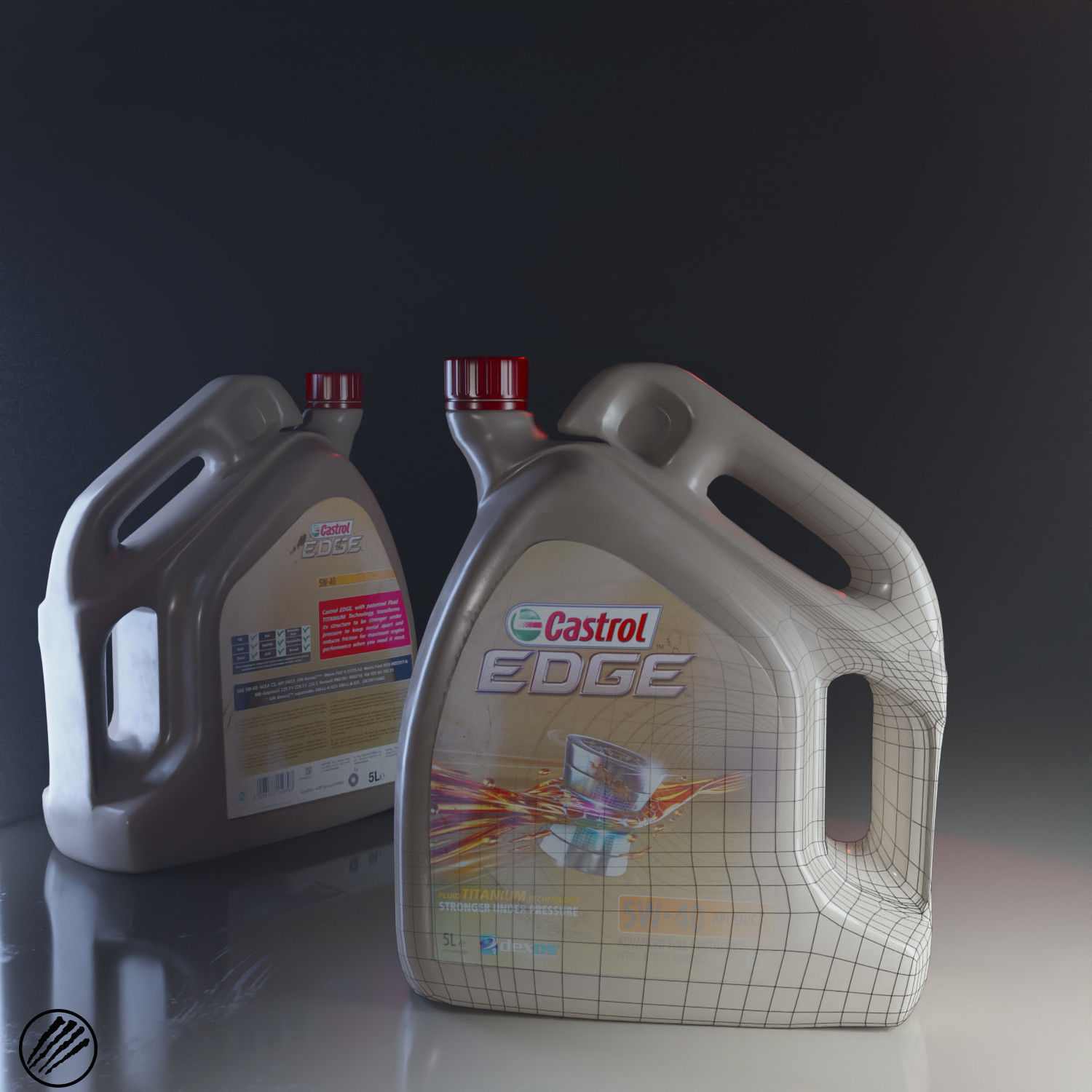 castrol oil free 3D model | CGTrader