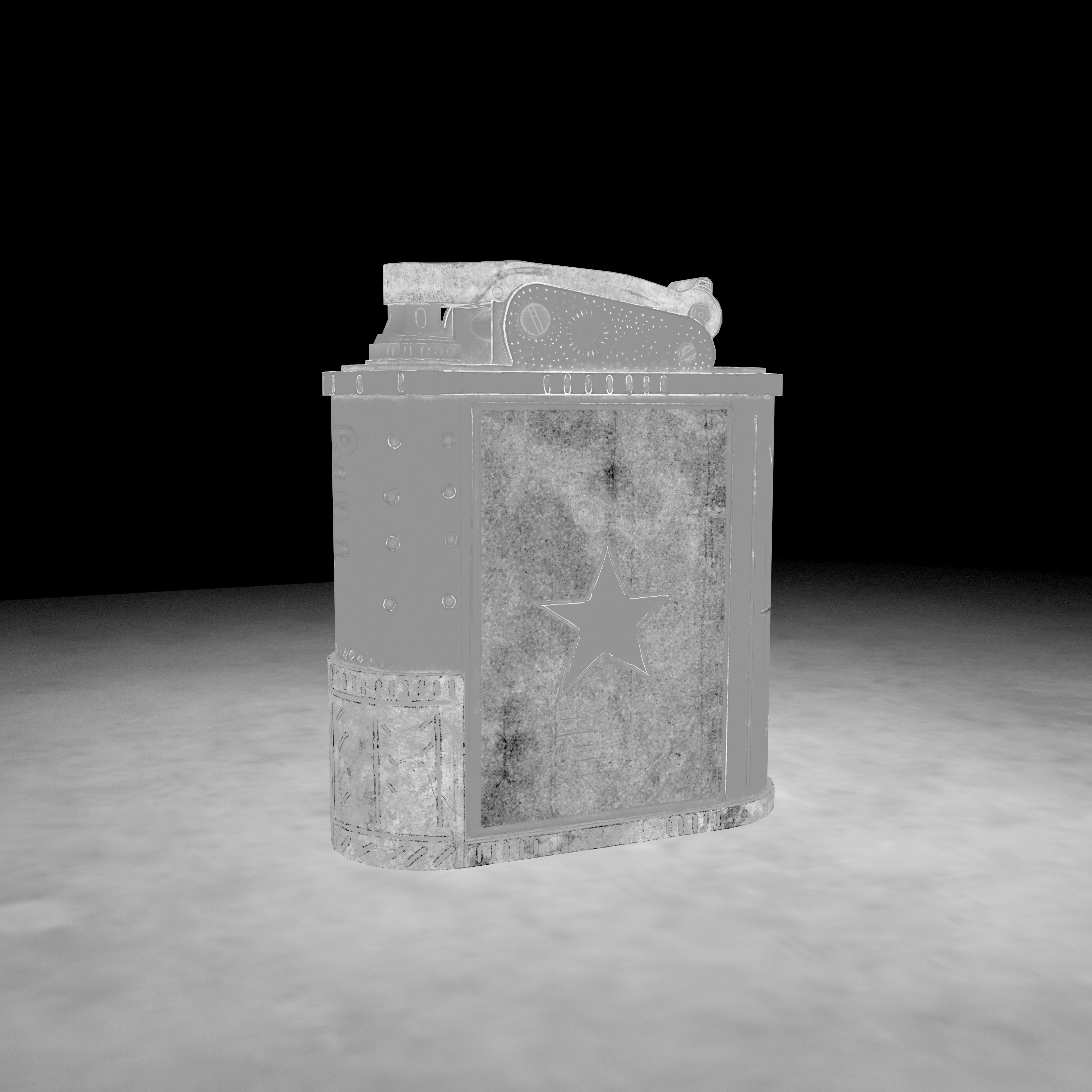 cigarette lighter Low-poly PBR high detailed texture 3D model free VR ...