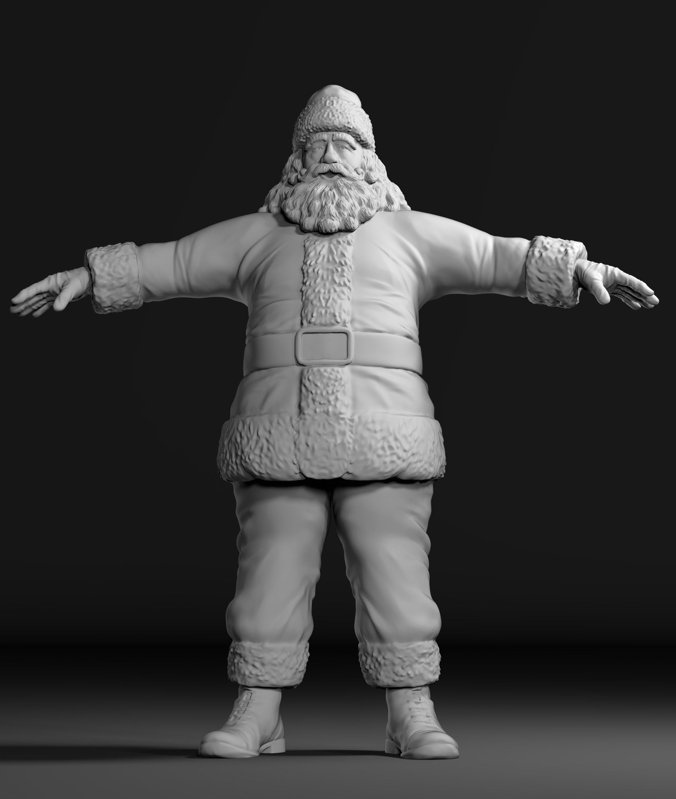 3D model Santa Claus - low to high res VR / AR / low-poly | CGTrader