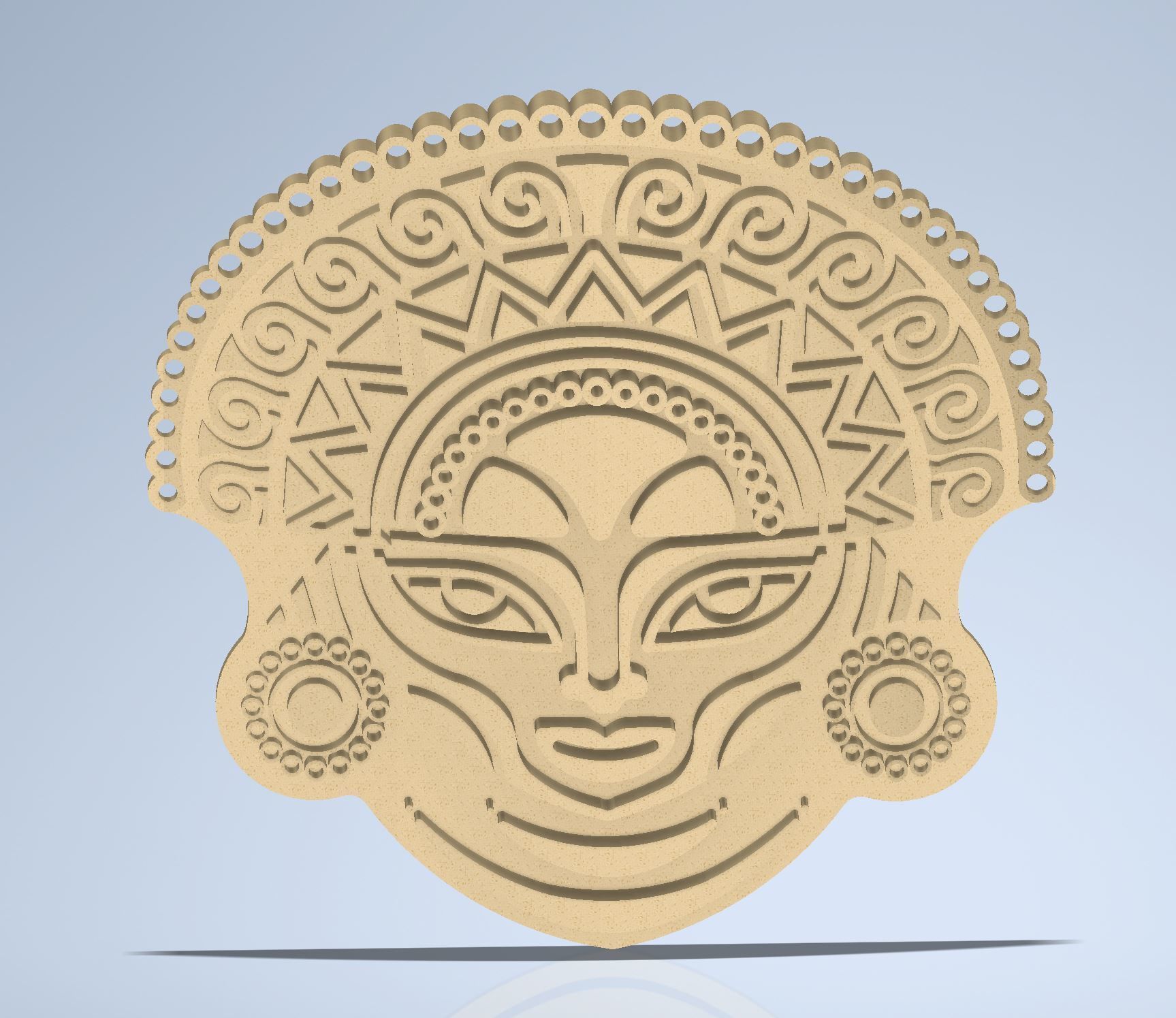 Inca decorative 3D model 3D printable | CGTrader