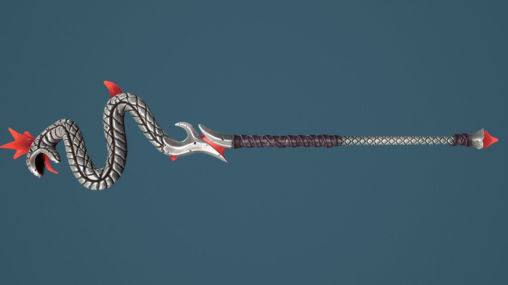 3D model Snake staff VR / AR / low-poly | CGTrader