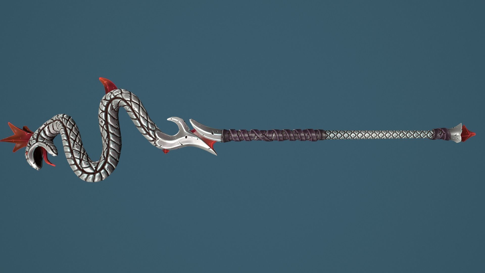3D model Snake staff VR / AR / low-poly | CGTrader