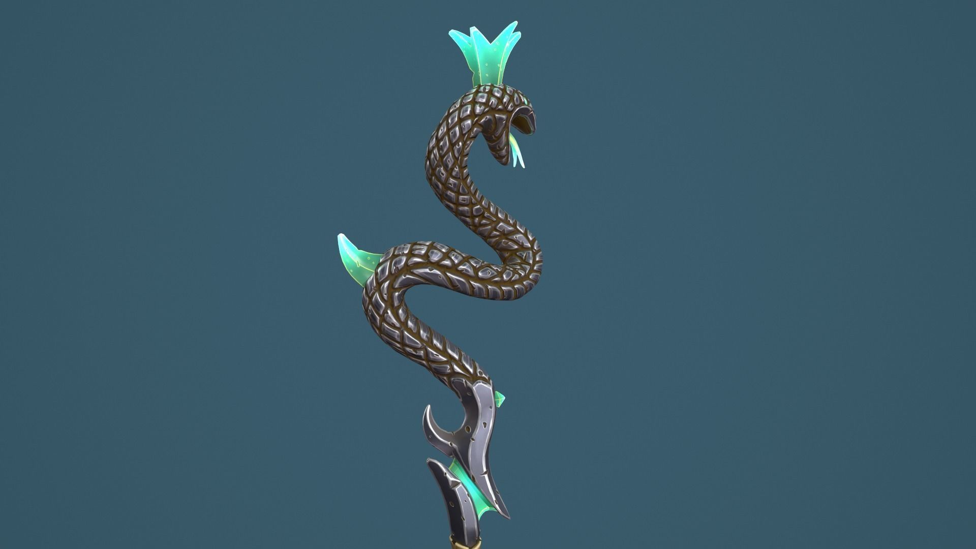 3D model Snake staff VR / AR / low-poly | CGTrader