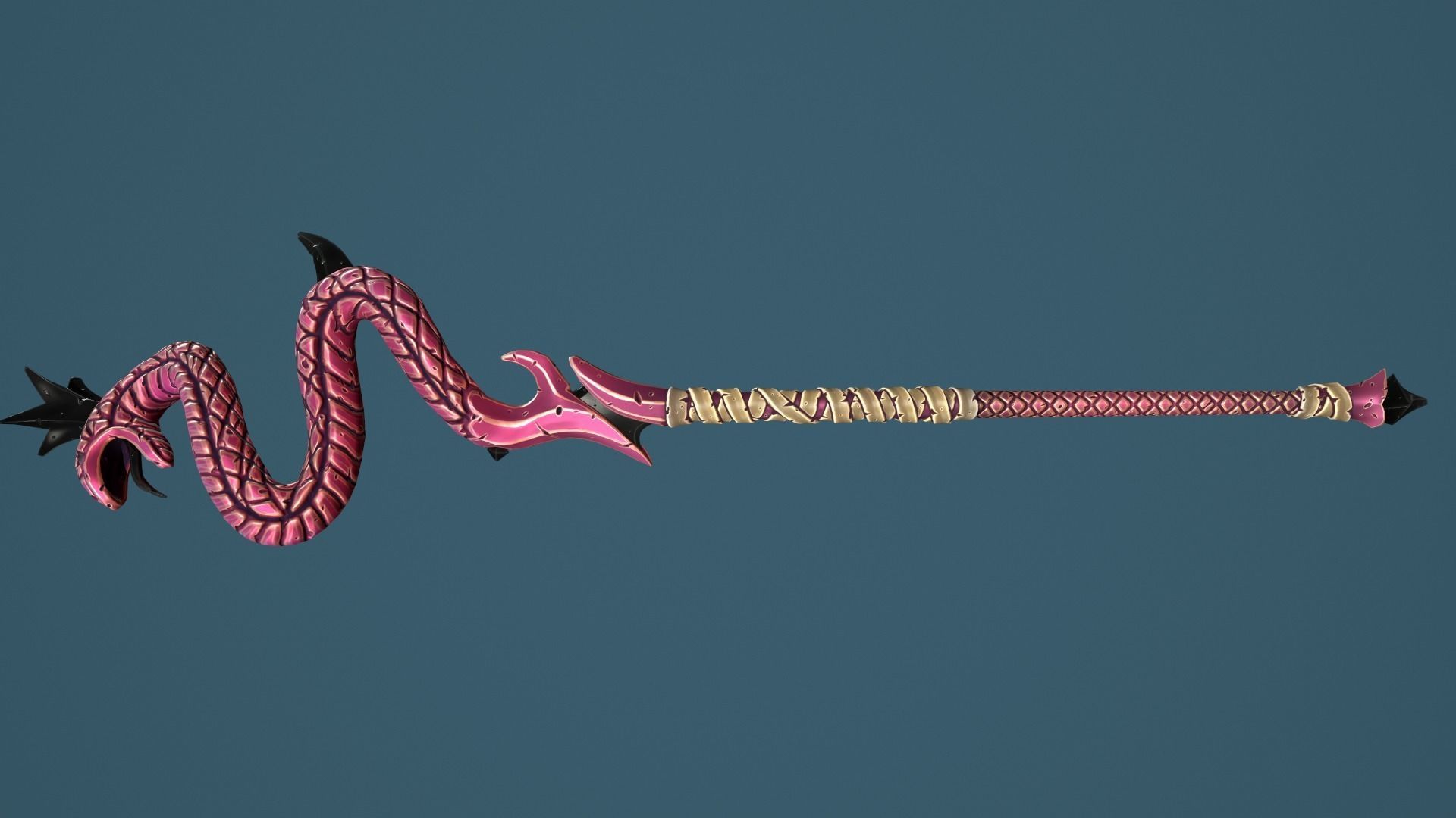 3D model Snake staff VR / AR / low-poly | CGTrader