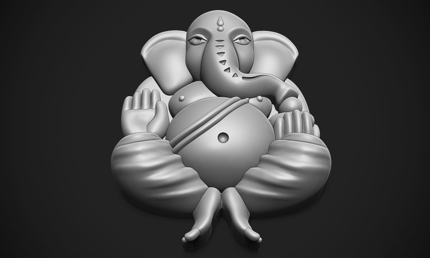 Simple Ganesha JI free 3D model 3D printable | CGTrader
