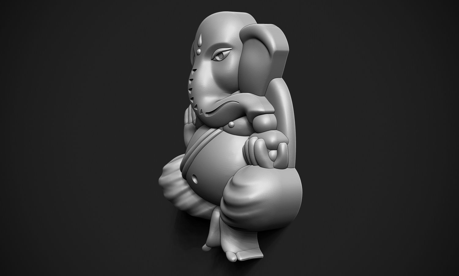 Simple Ganesha JI free 3D model 3D printable | CGTrader