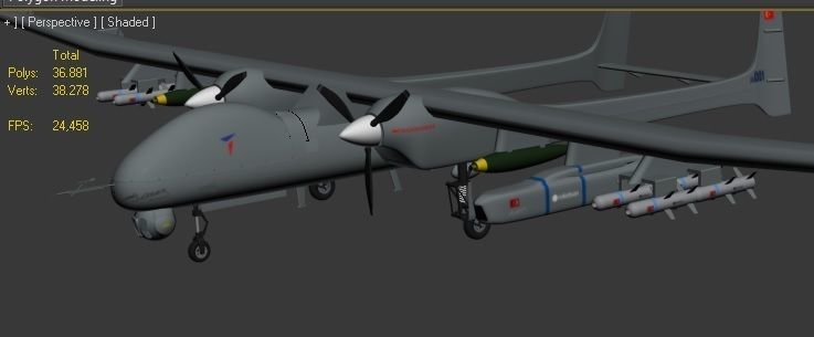 AKSUNGUR UAV ANKA-2 3D model | CGTrader