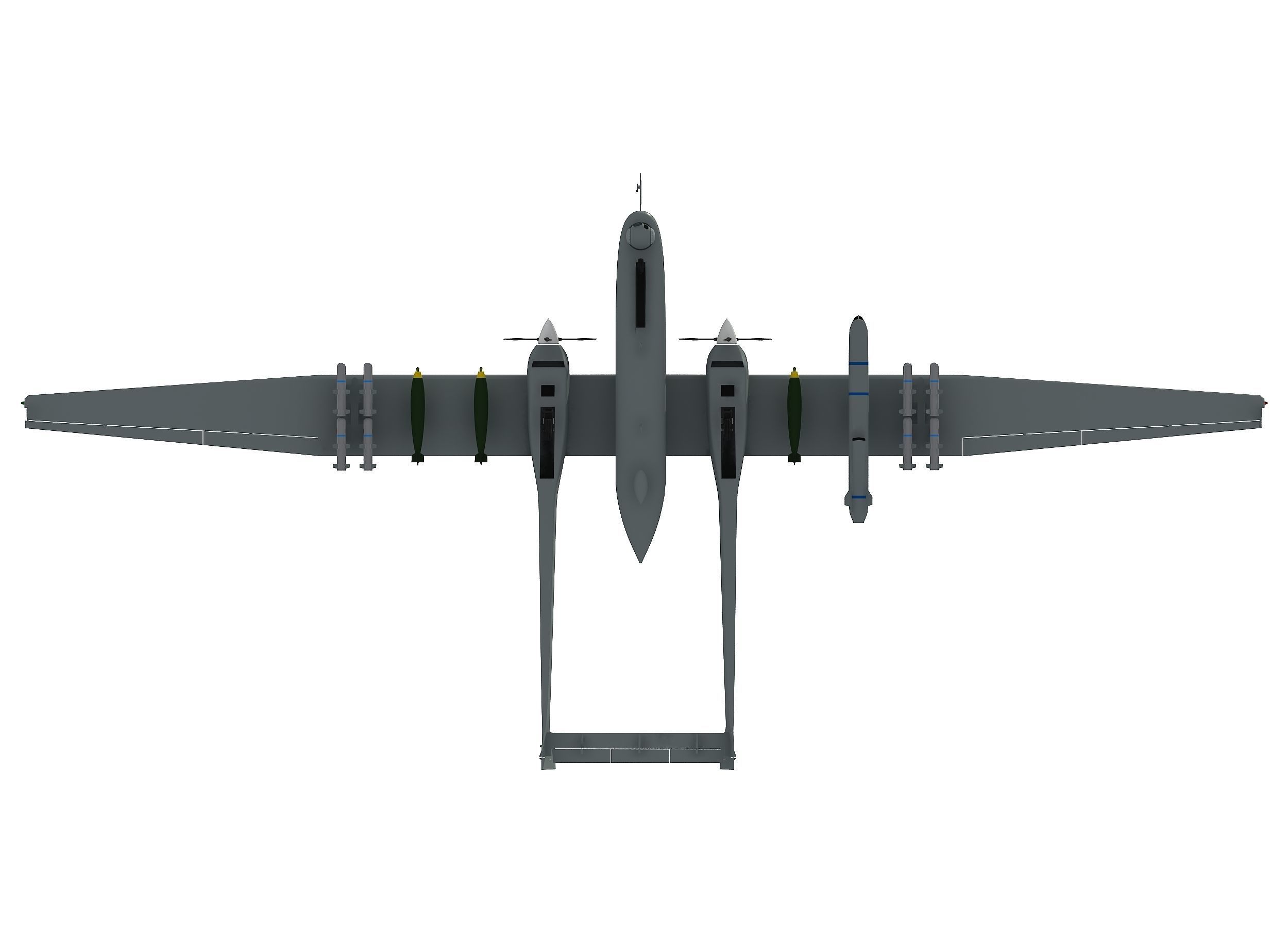 AKSUNGUR UAV ANKA-2 3D model | CGTrader