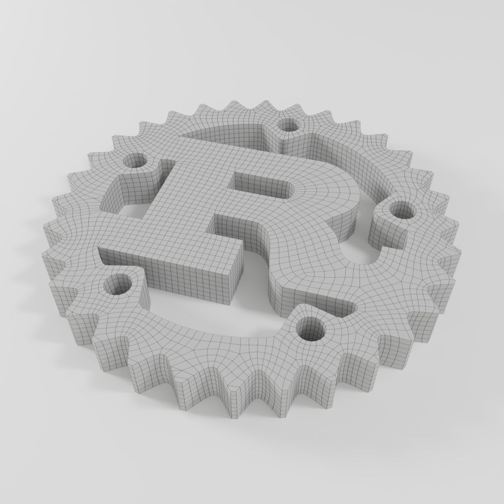 Rust logo 3D model | CGTrader