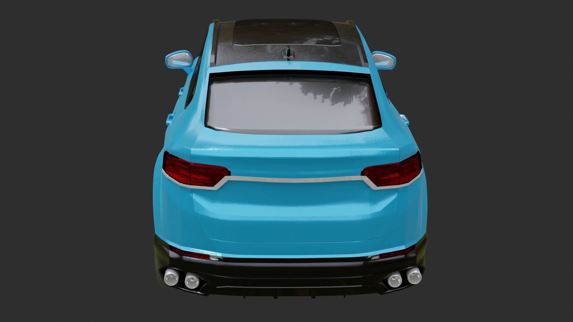 Geely Xingyue Light Blue Colour 3D model | CGTrader