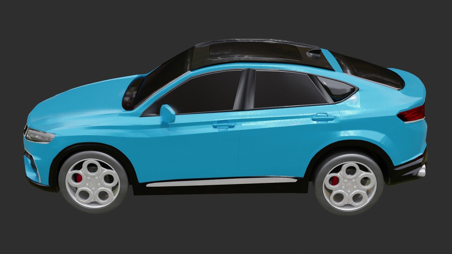 Geely Xingyue Light Blue Colour 3D model | CGTrader