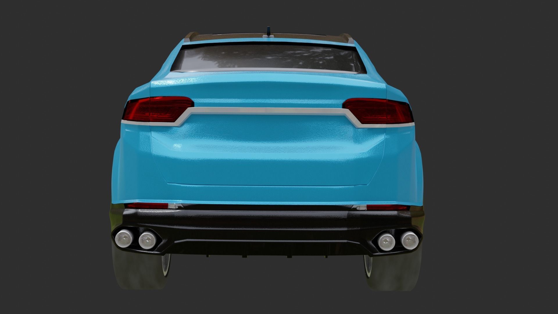 Geely Xingyue Light Blue Colour 3D model | CGTrader