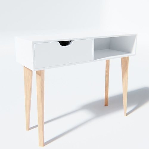 White Shelf 3 free 3D model | CGTrader