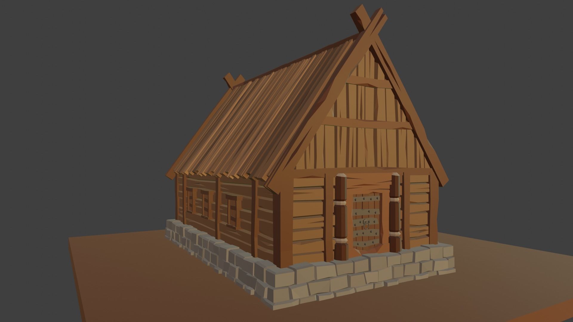 3D model Low Poly Medieval House Pack VR / AR / low-poly | CGTrader