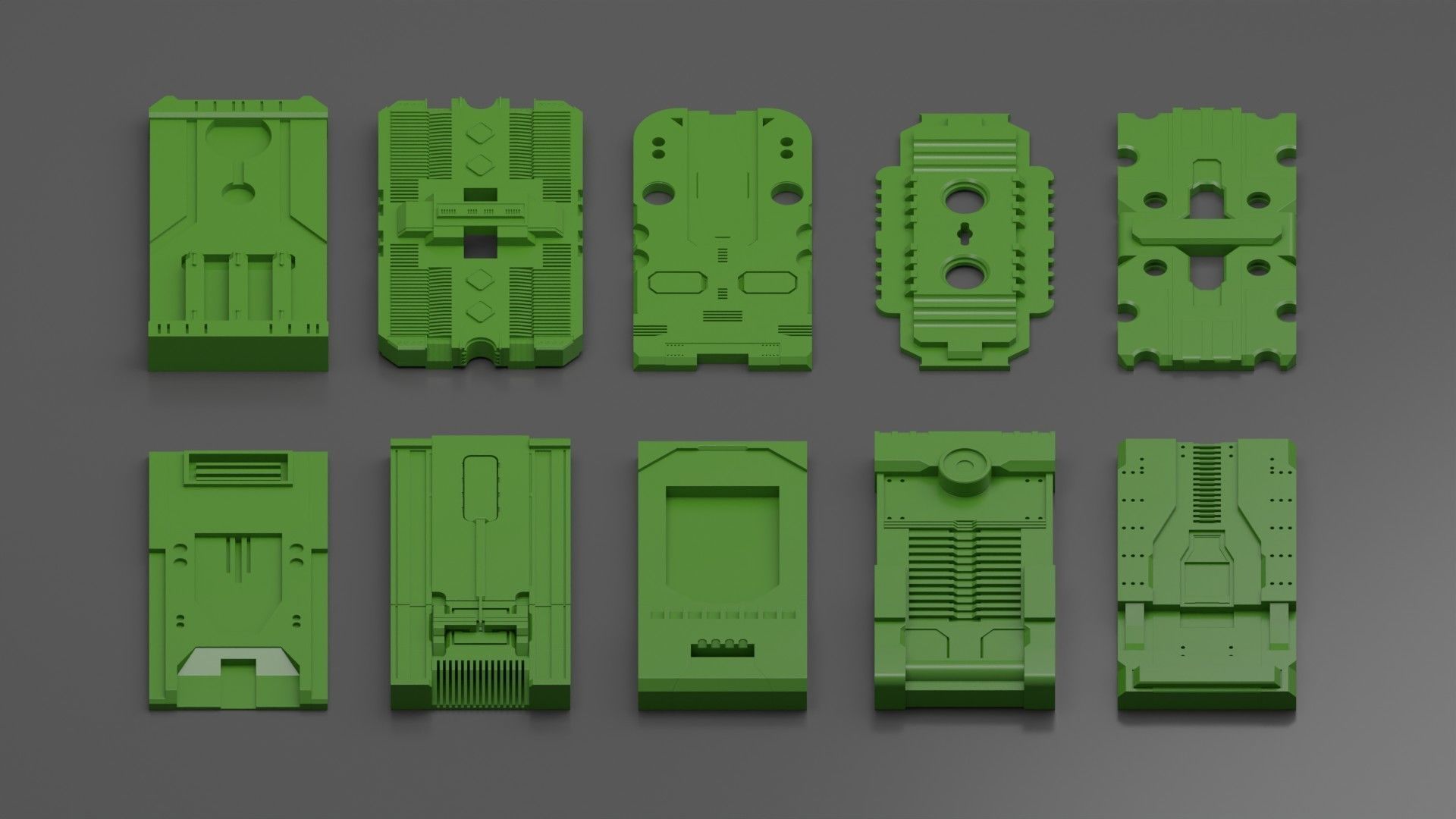 Hard Surface Panels Volume 1 3D model | CGTrader