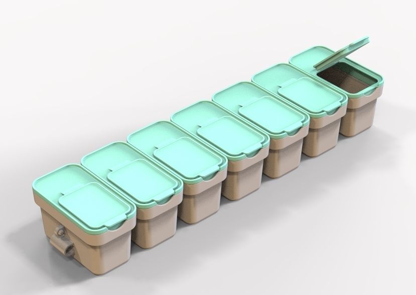 7 Days Pill Box 3D model 3D printable | CGTrader