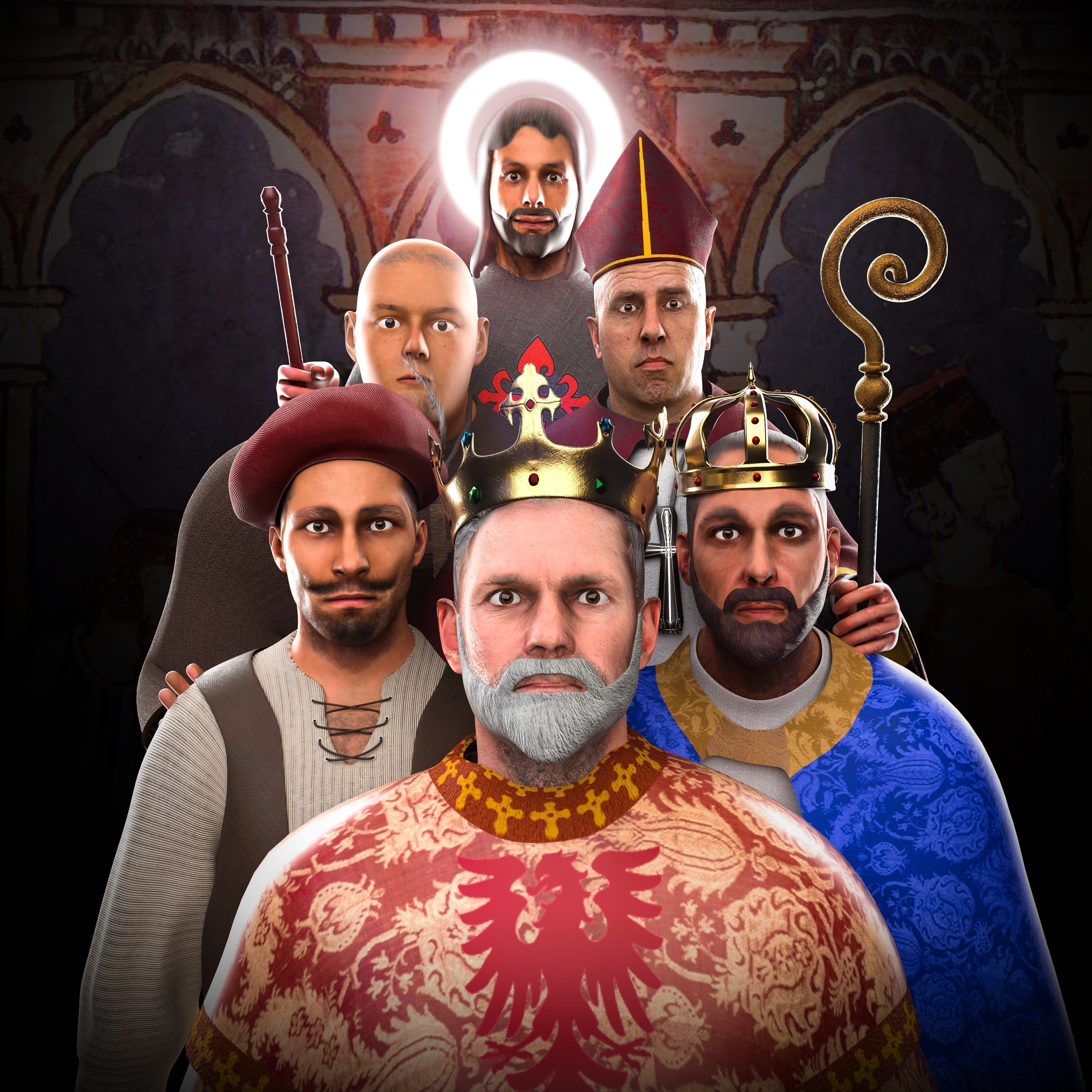 Medieval Characters Pack 3D model animated rigged | CGTrader