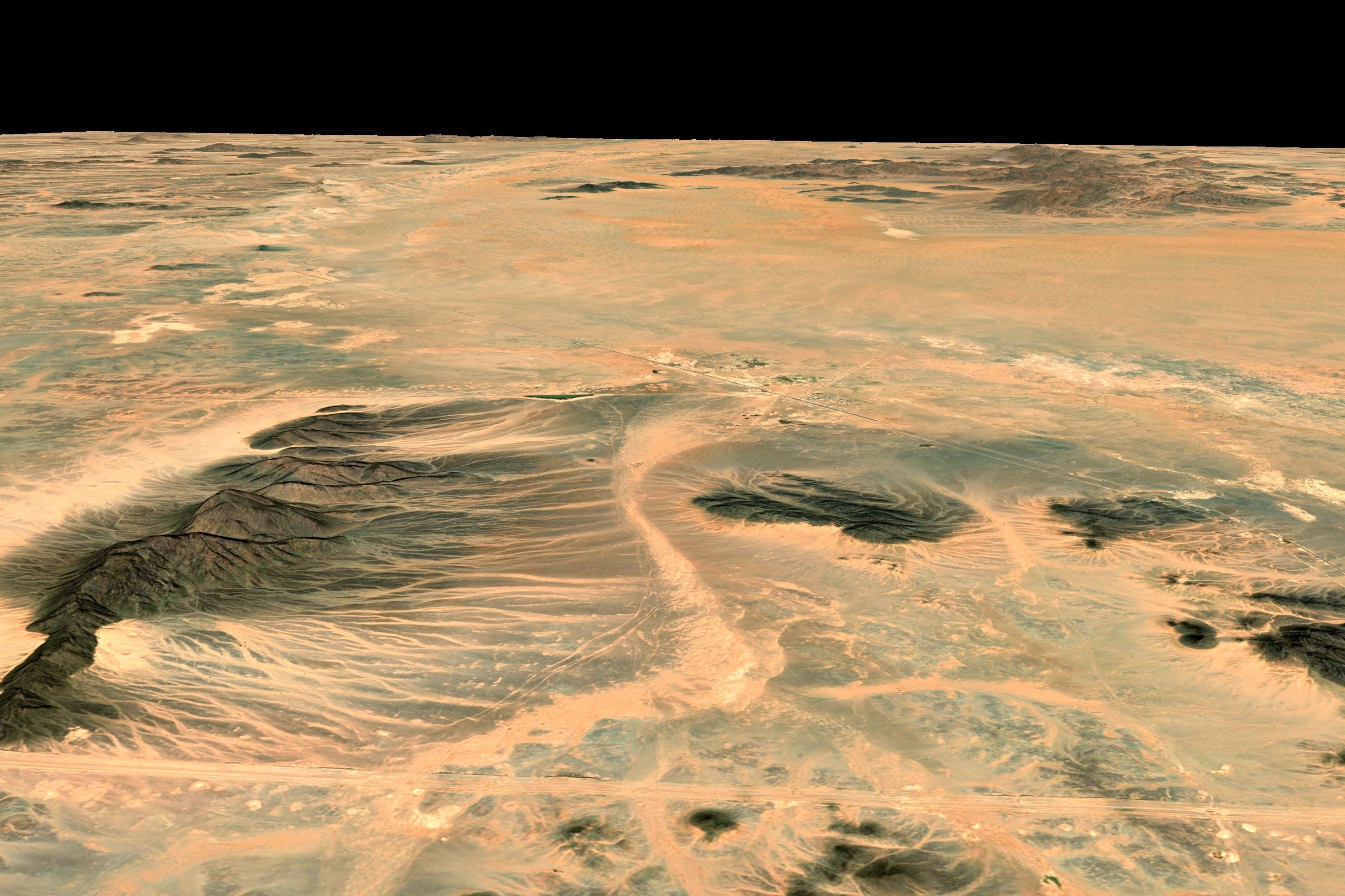 Mecca and the Red Sea coast of Saudi Arabia - tile n24 e42 3D model ...