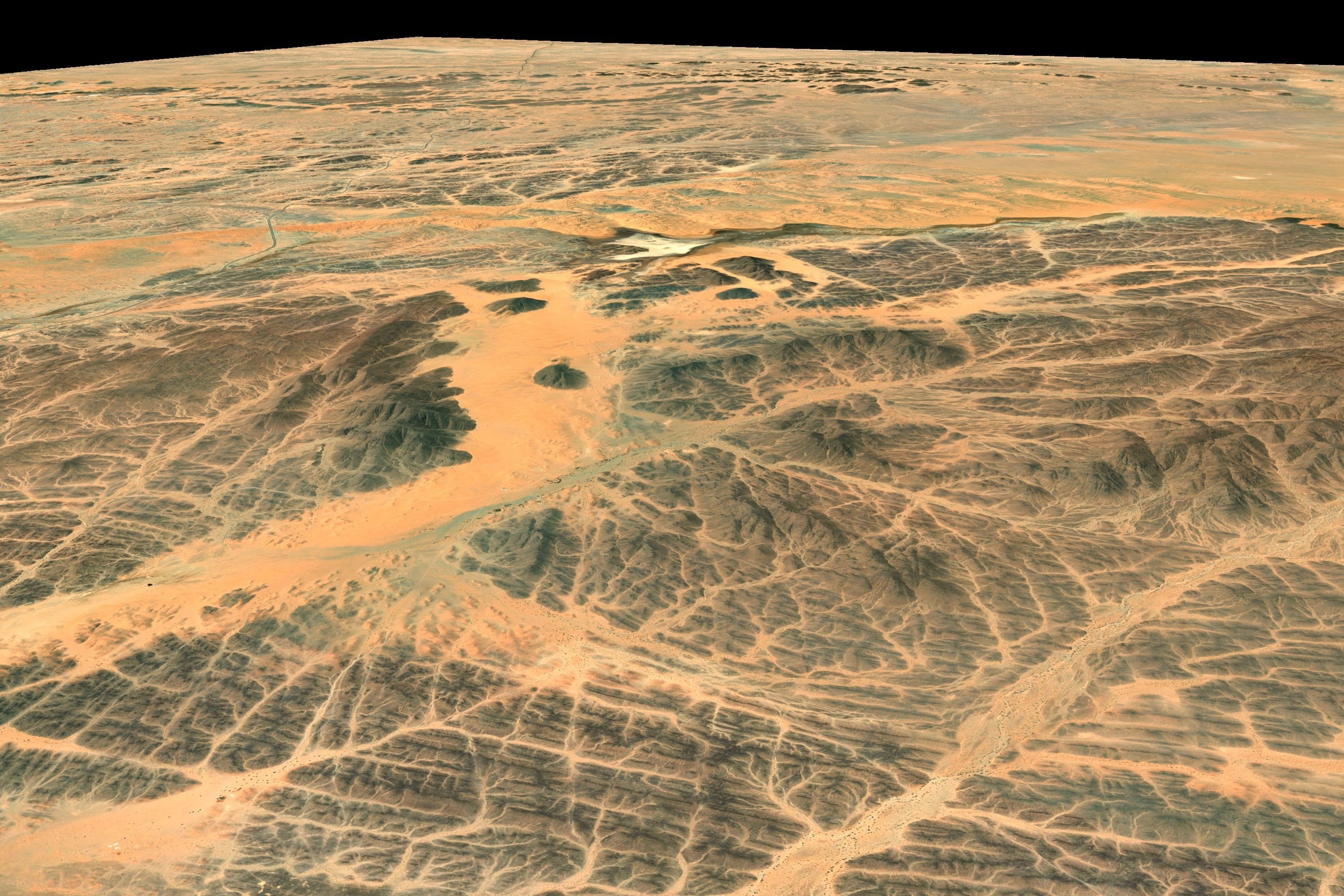 Mecca and the Red Sea coast of Saudi Arabia - tile n23 e43 3D model ...