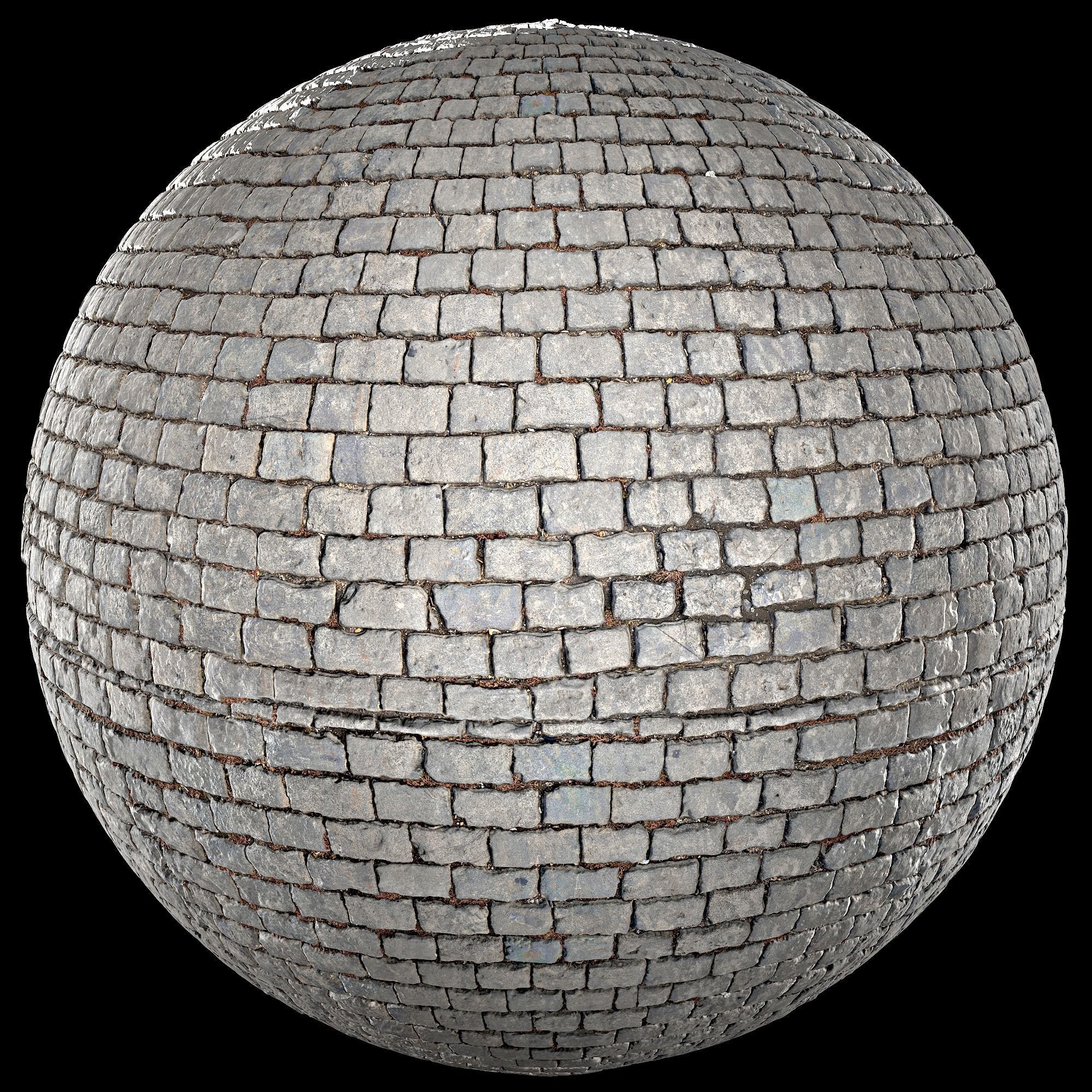 Paving stone road alley way 4k metal roughness Texture | CGTrader