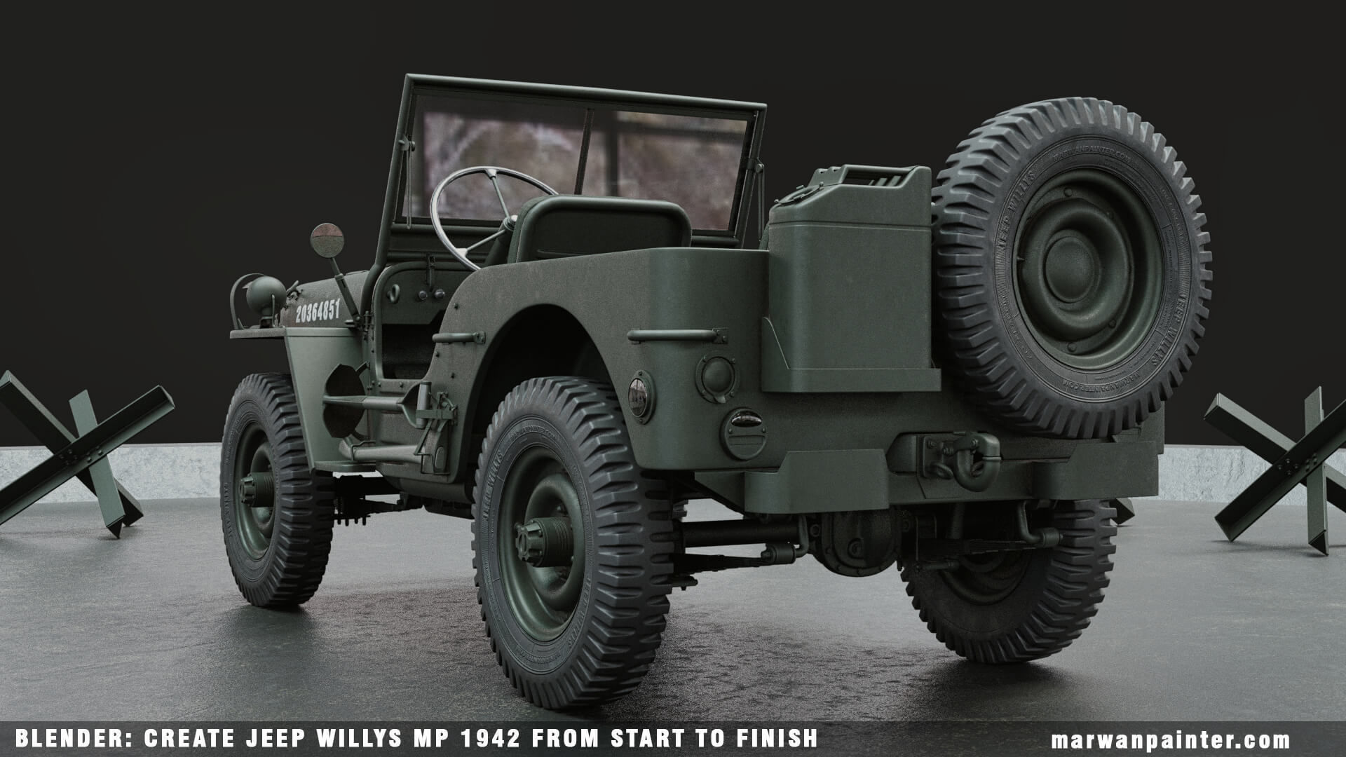 Jeep Willys MB 1942 3D model | CGTrader