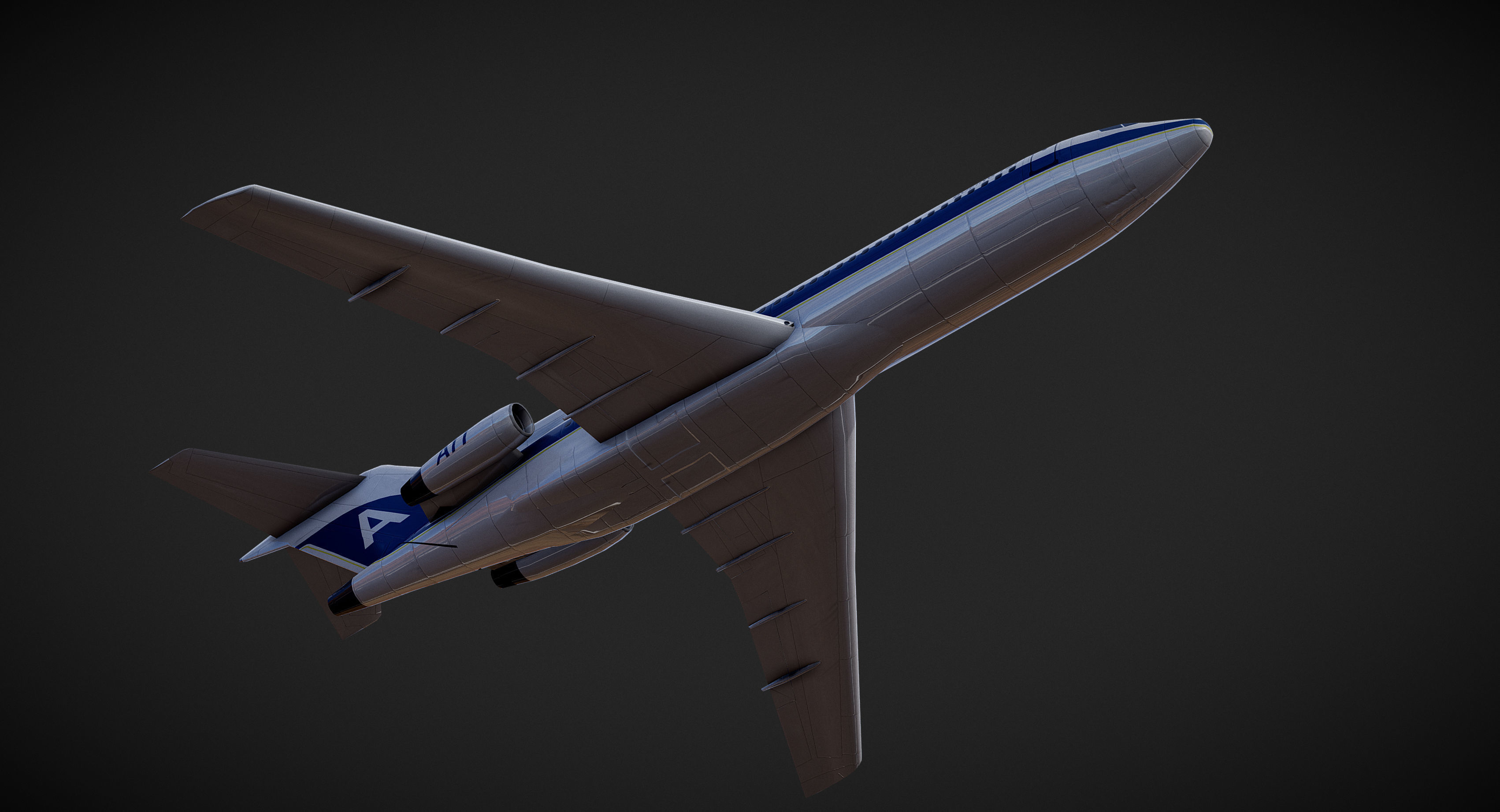 3D model Boeing 727 VR VR / AR / low-poly | CGTrader