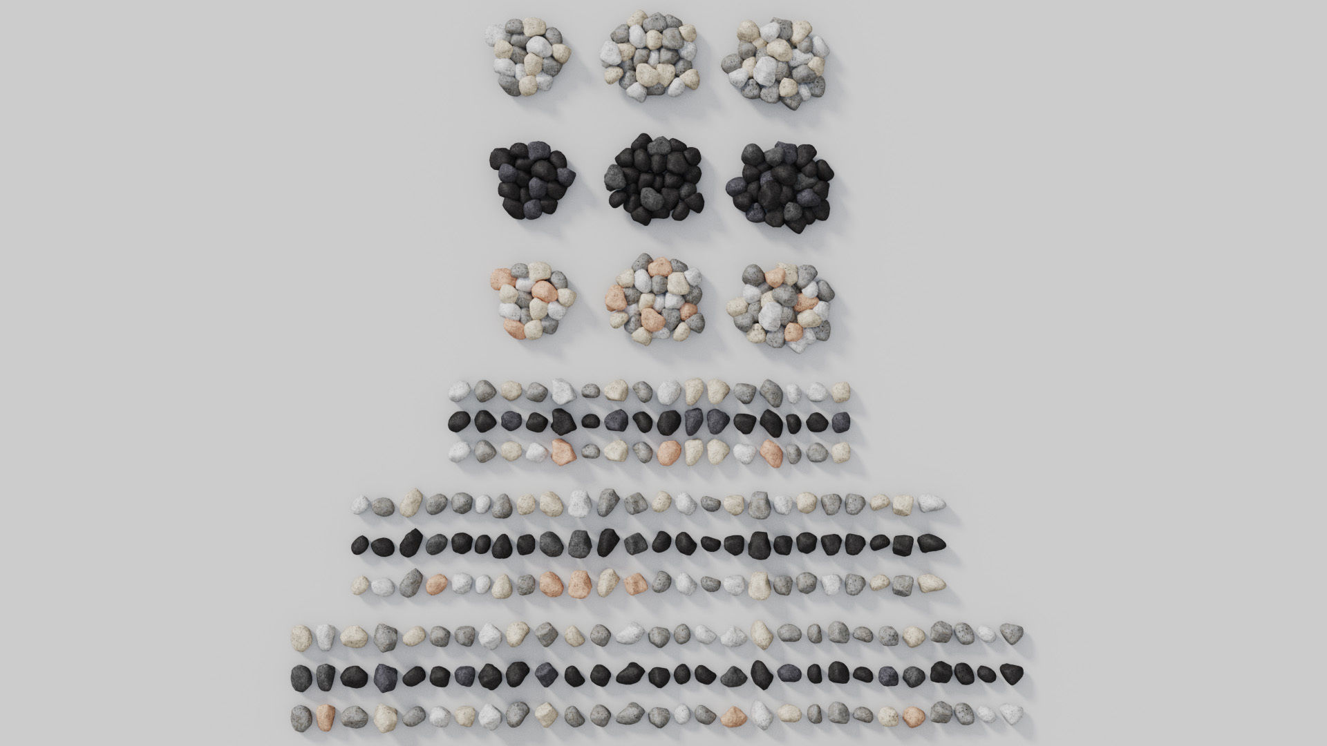 3D model Ground - Rocks Gravel VR / AR / low-poly | CGTrader