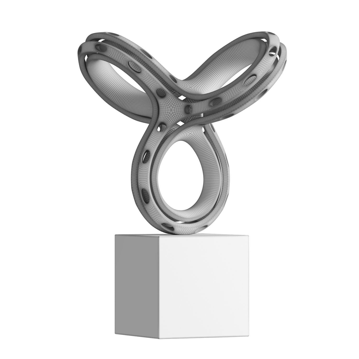 metal decor with chameleon material 3D model | CGTrader