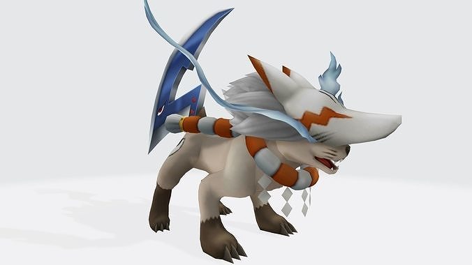 Reppamon pokemon character 3D model 3D printable | CGTrader