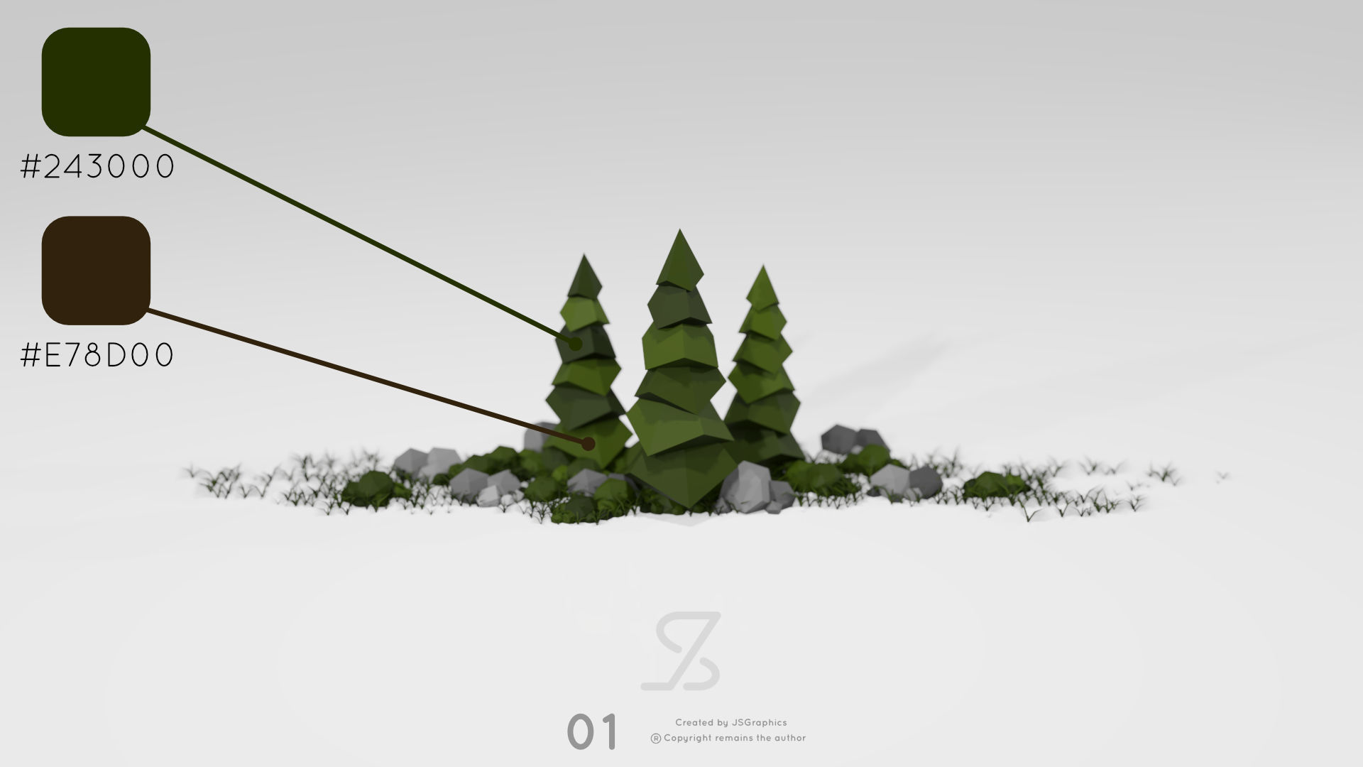 Pine Tree free VR / AR / low-poly 3D model animated rigged | CGTrader