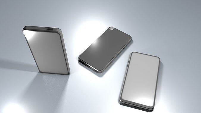 Smartphone phone with lights free 3D model | CGTrader