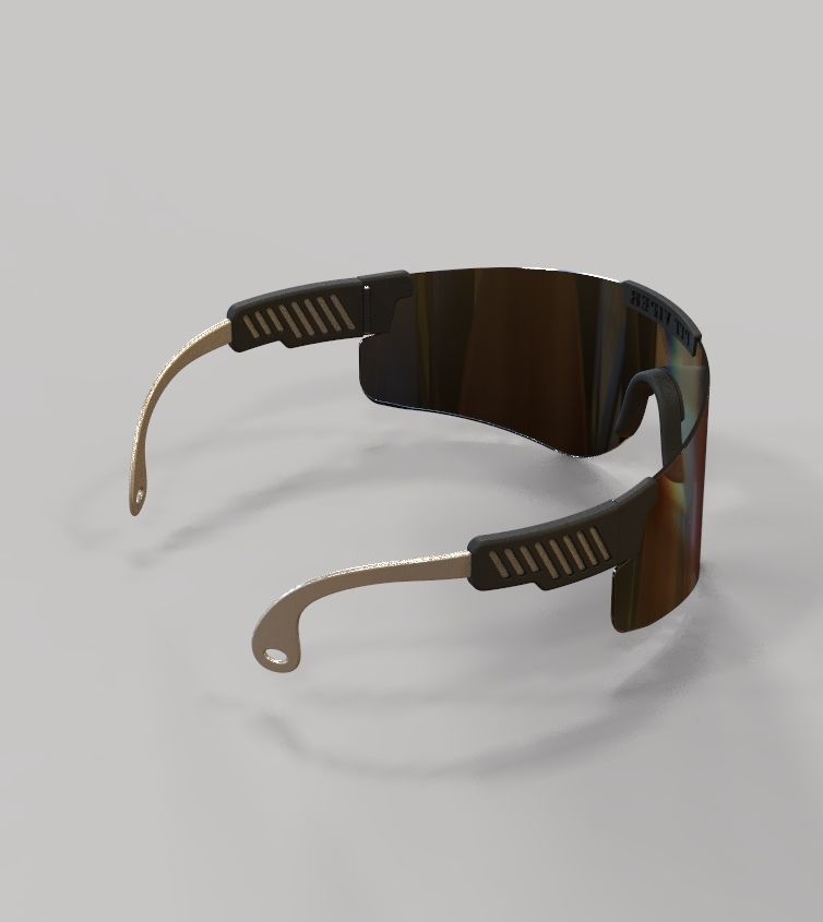 Pit Viper Sun-glass 3D model 3D printable | CGTrader