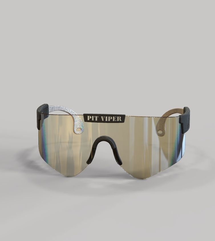 Pit Viper Sun-glass 3D model 3D printable | CGTrader