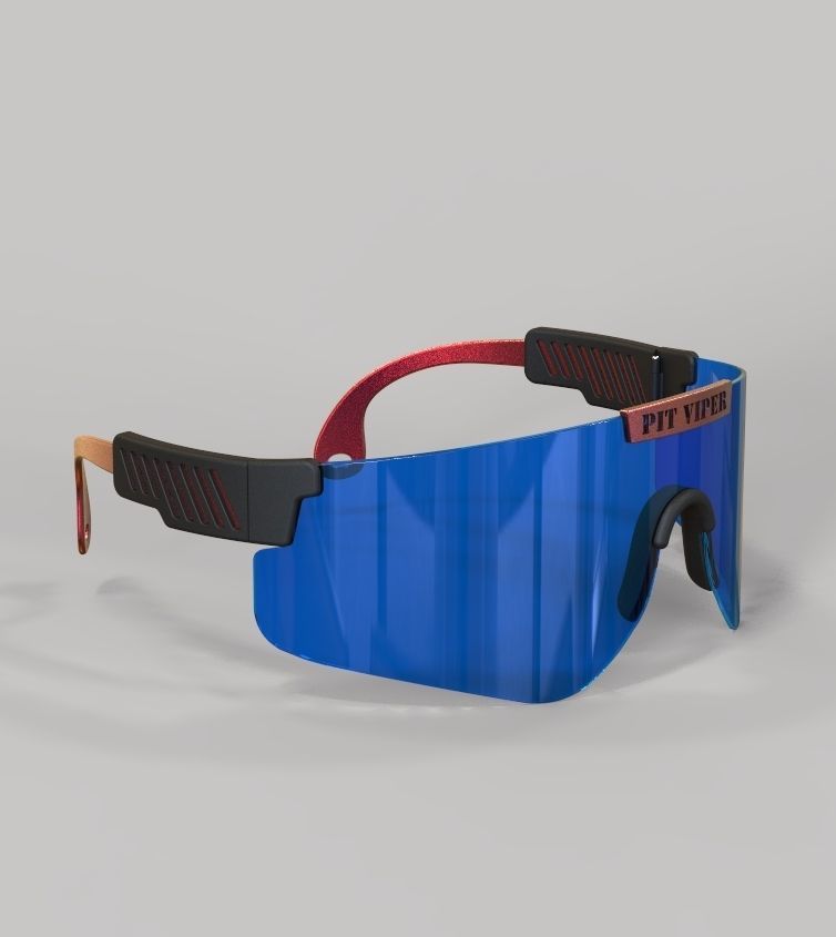 Pit Viper Sun-glass 3D model 3D printable | CGTrader