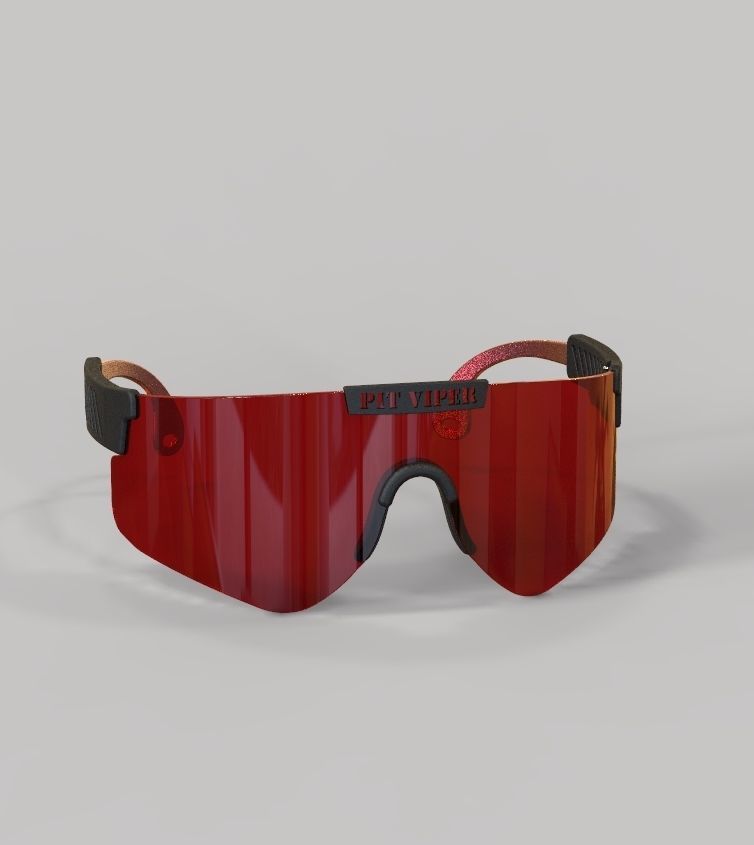 Pit Viper Sun-glass 3D model 3D printable | CGTrader