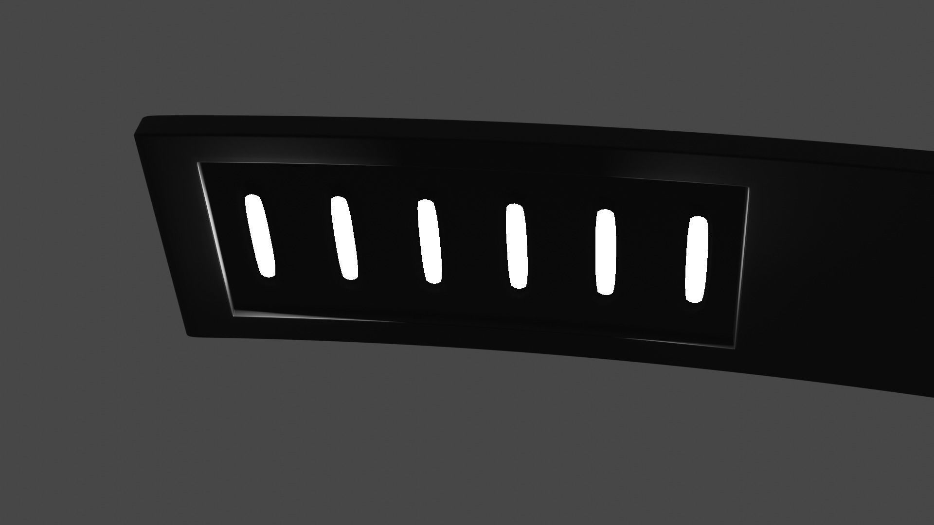 futuristic looking lamp post V2 3D model | CGTrader