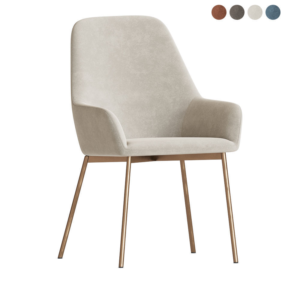 Evy II upholstered chairs 3D model | CGTrader