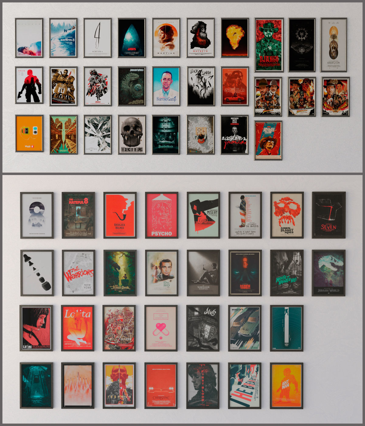 Movie posters 3D model | CGTrader