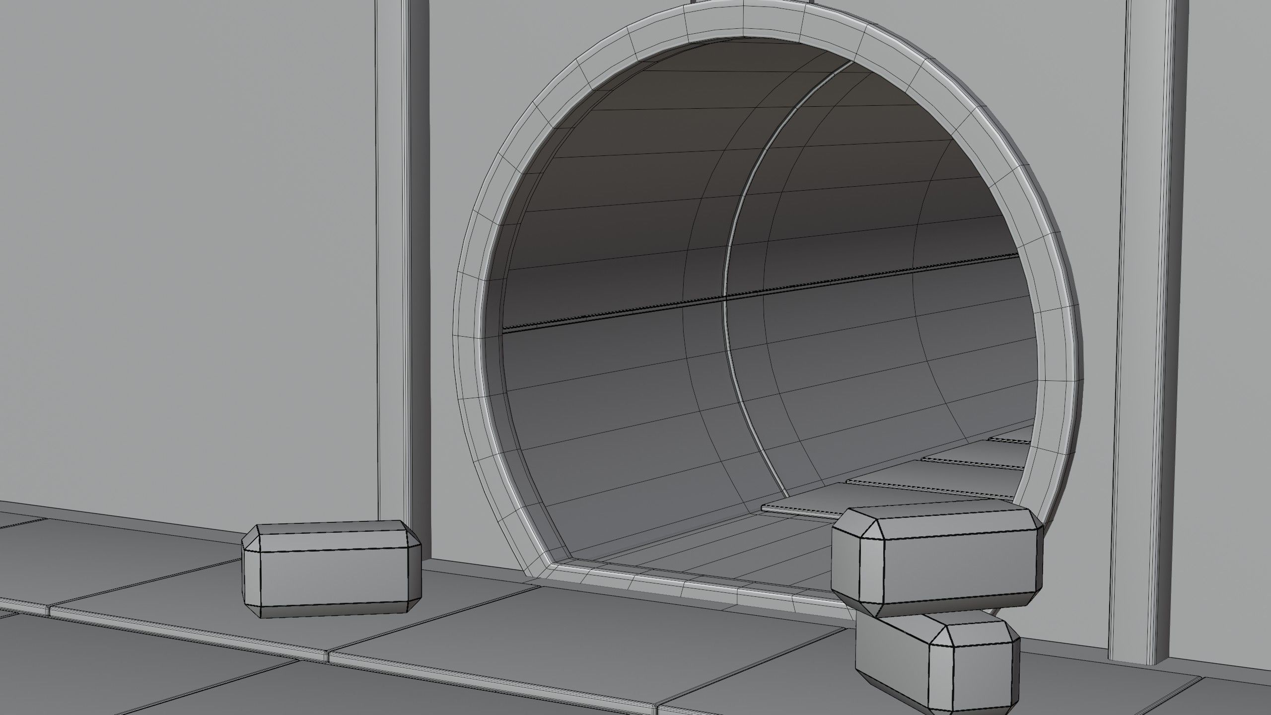 Sci-Fi Tunnel-Blender Eevee 3D model | CGTrader