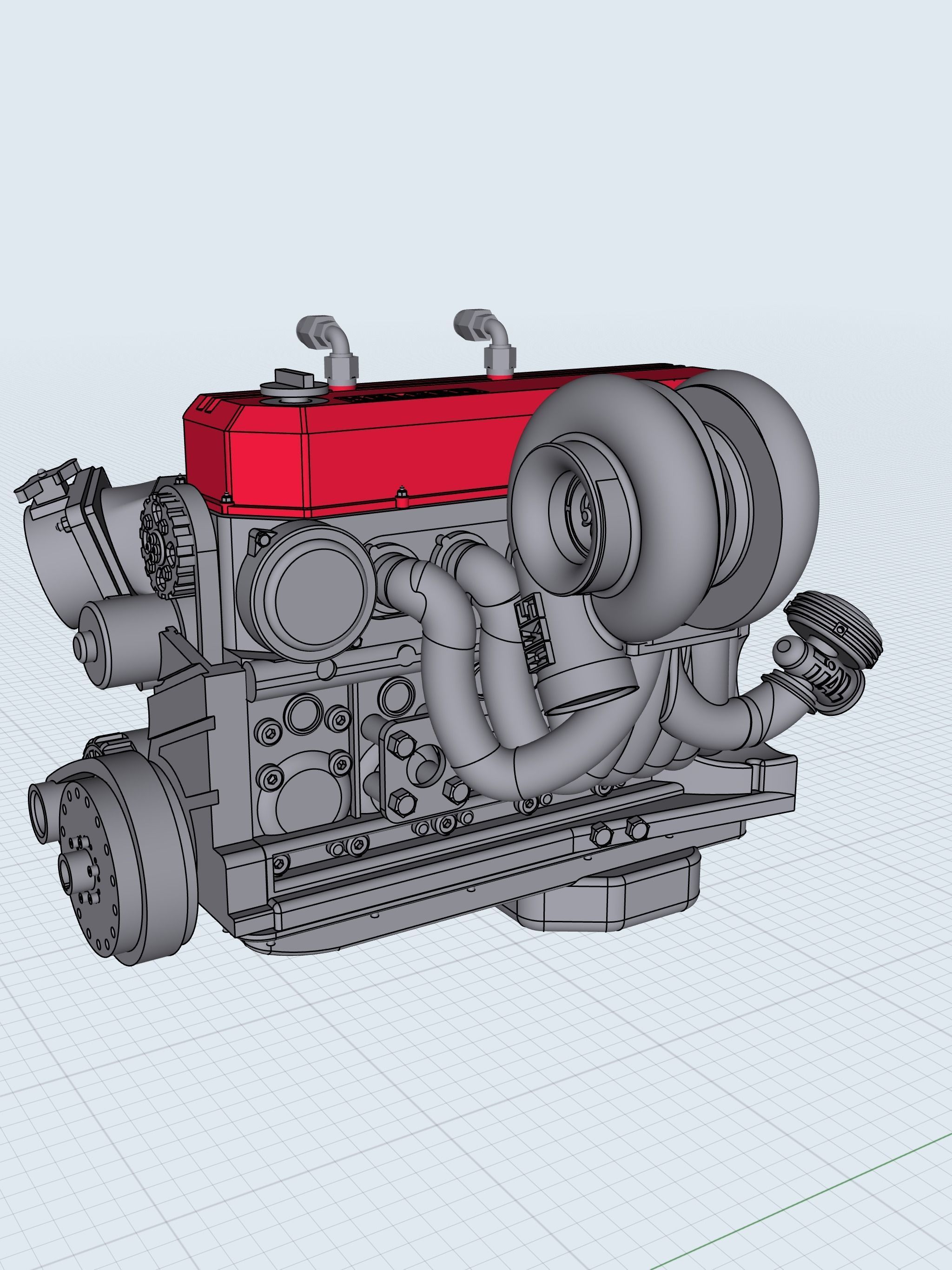Nissan Holden RB30 DET SOHC Turbo VL Commodore RB 3D model 3D printable ...