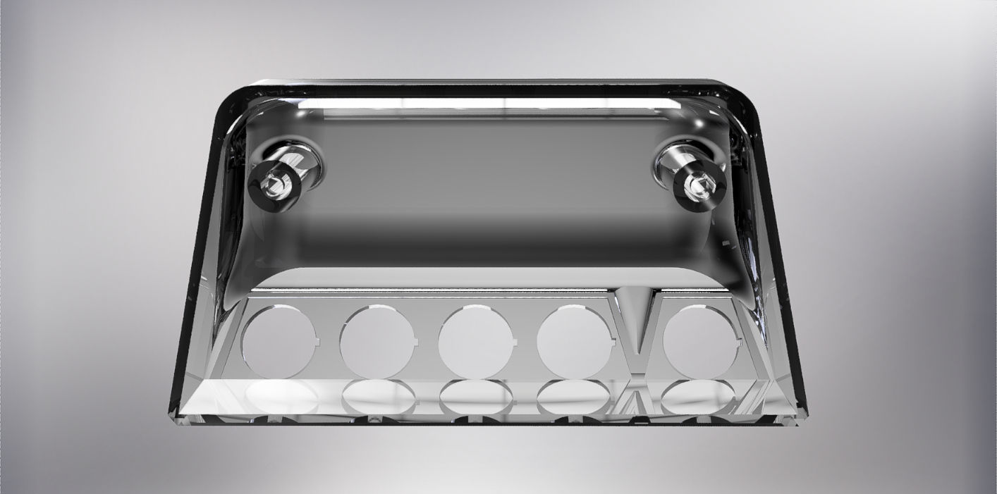 5 Button - Switch Panel 3D model 3D printable | CGTrader