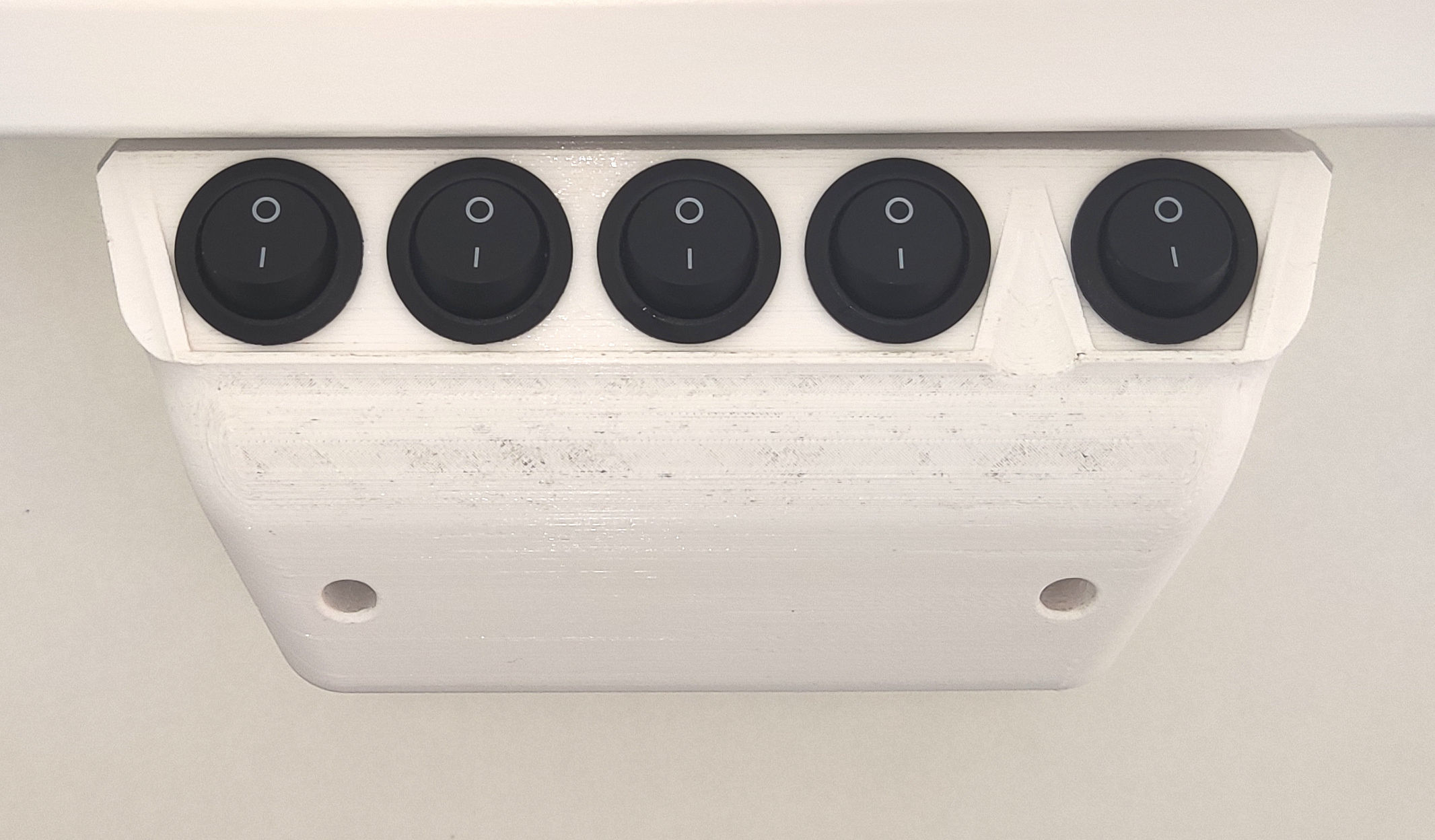 5 Button - Switch Panel 3D model 3D printable | CGTrader