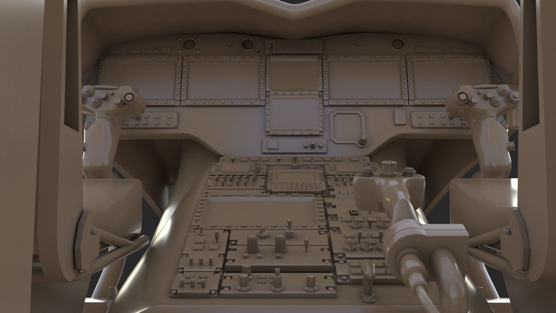 Eurocopter EC 725 Clay High Detail 3ds max Vray 3D model animated ...
