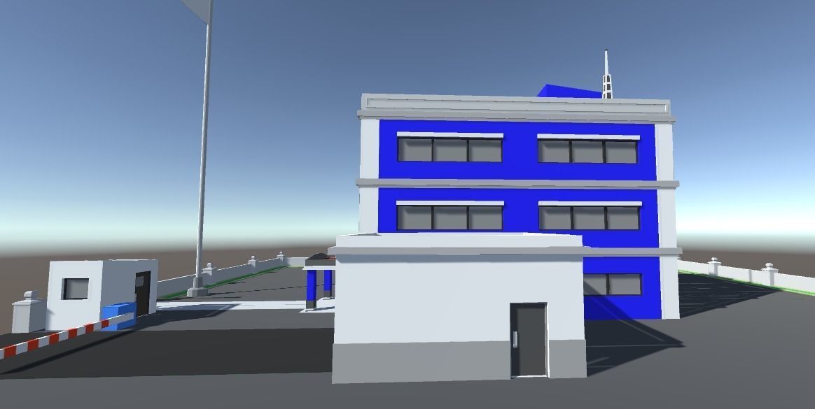 3D model Low-Poly Police Station VR / AR / low-poly | CGTrader