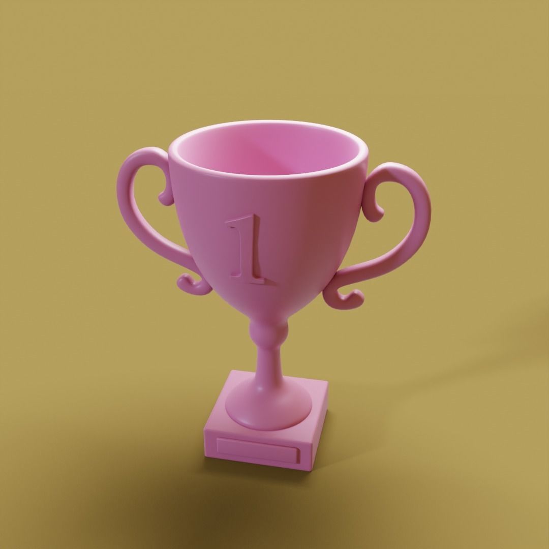 3D model Cartoon trophy prize VR / AR / low-poly | CGTrader