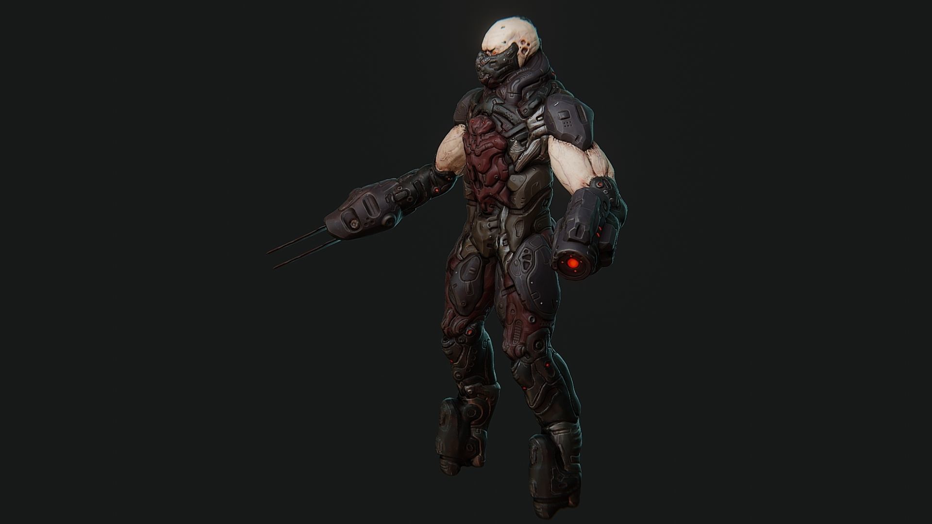 3D model Alien cyborg soldier VR / AR / low-poly rigged animated | CGTrader